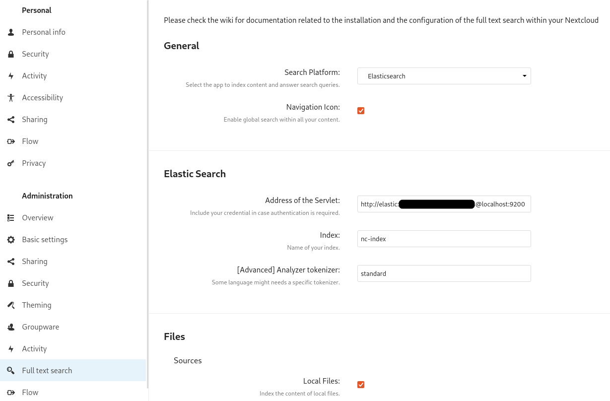 Setup Elasticsearch 7 for Nextcloud - Najigram.com